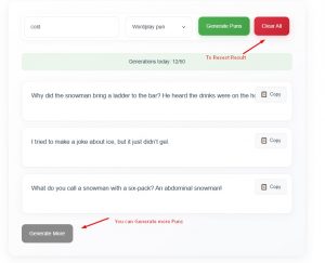 Free Pun and WordPlay Generator - Unlimited🔥 - Punsfactory