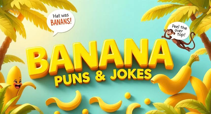 116 Banana Puns and Jokes: Go A-Bananas with Laughter! - Punsfactory